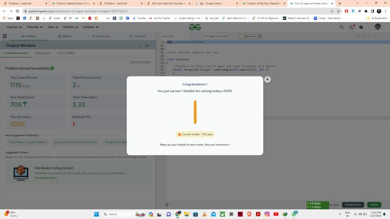 Completed #100DaysOfCode challenge on GeeksforGeeks | Sujal Sharma ... Completed #100DaysOfCode challenge on GeeksforGeeks | Sujal Sharma ...
