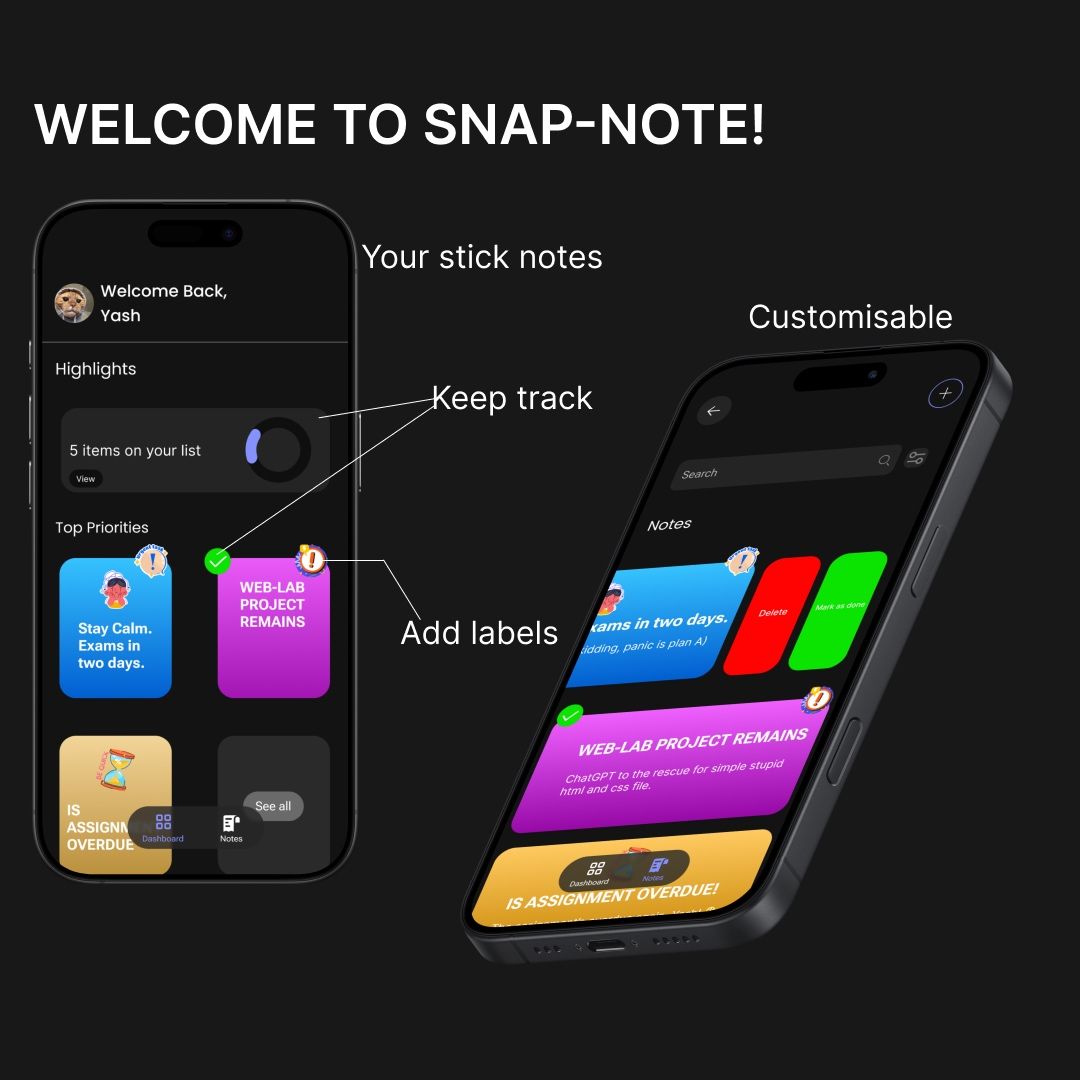 Excited to share my latest UX mini project named snap-note. | Yash Anand Excited to share my latest UX mini project named snap-note. | Yash Anand