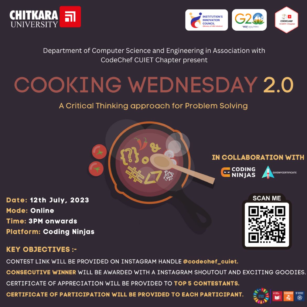 CodeChef_CUIET on LinkedIn: #codechef #codechef_cuiet # ... CodeChef_CUIET on LinkedIn: #codechef #codechef_cuiet # ...