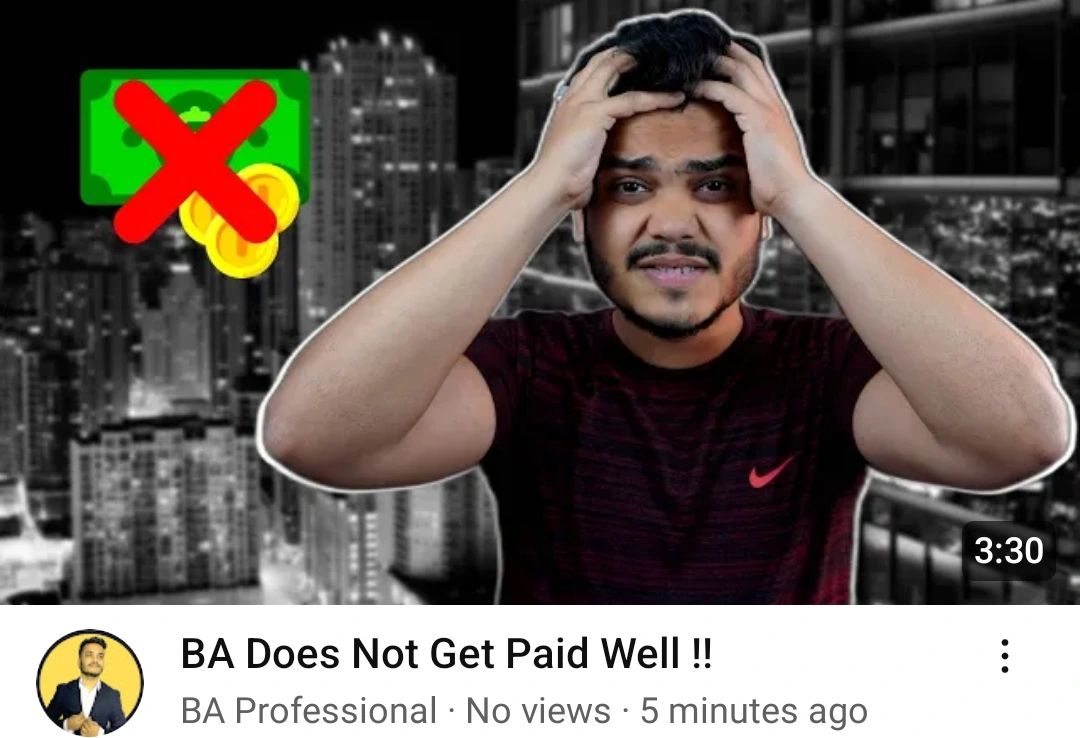 How to deal with business analysts underpaid | Aashutosh Darekar posted ... How to deal with business analysts underpaid | Aashutosh Darekar posted ...