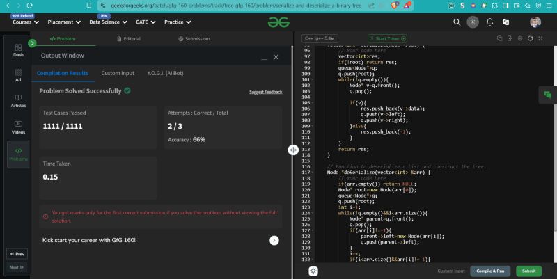 #gfg160 #geekstreak2024 #binarytree #serializedeserialize # ... #gfg160 #geekstreak2024 #binarytree #serializedeserialize # ...