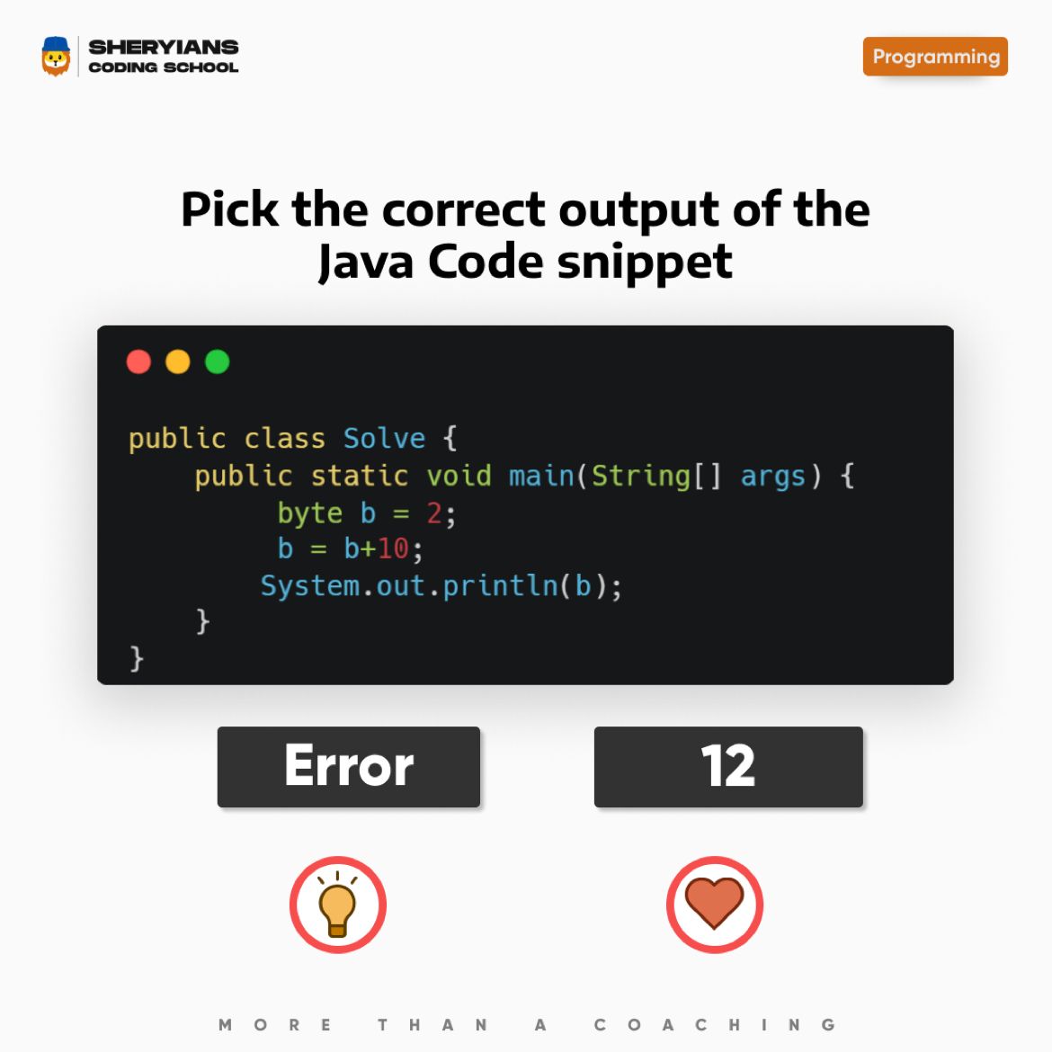 Sheryians Coding School on LinkedIn: #java #codingchallenge # ... Sheryians Coding School on LinkedIn: #java #codingchallenge # ...