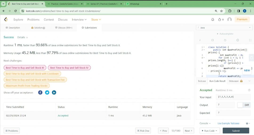 Solving LeetCode and GeeksforGeeks Problems | Samarth Bide posted on ... Solving LeetCode and GeeksforGeeks Problems | Samarth Bide posted on ...