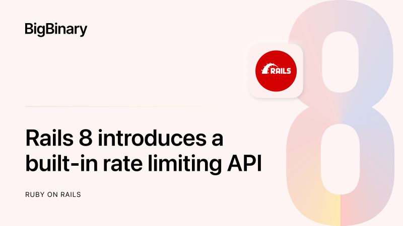 Rails 8 introduces rate limiting API for web development | BigBinary ... Rails 8 introduces rate limiting API for web development | BigBinary ...