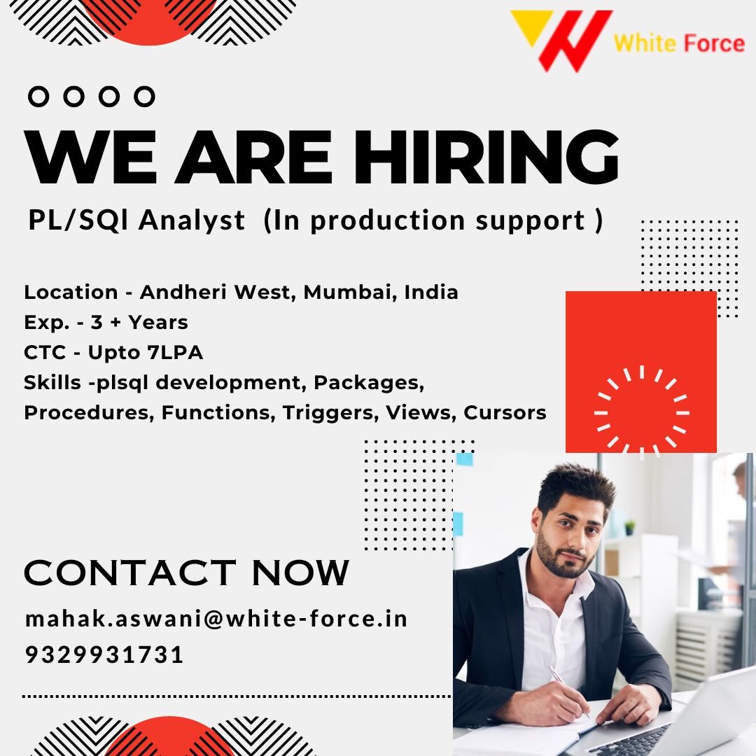 White Force Group on LinkedIn: #plsql #sql #oracle #sqlserver #database ... White Force Group on LinkedIn: #plsql #sql #oracle #sqlserver #database ...