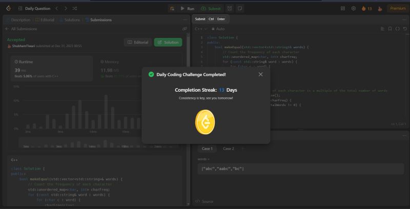 Solved LeetCode Problem with consistency | Shubham Tiwari posted on the ... Solved LeetCode Problem with consistency | Shubham Tiwari posted on the ...