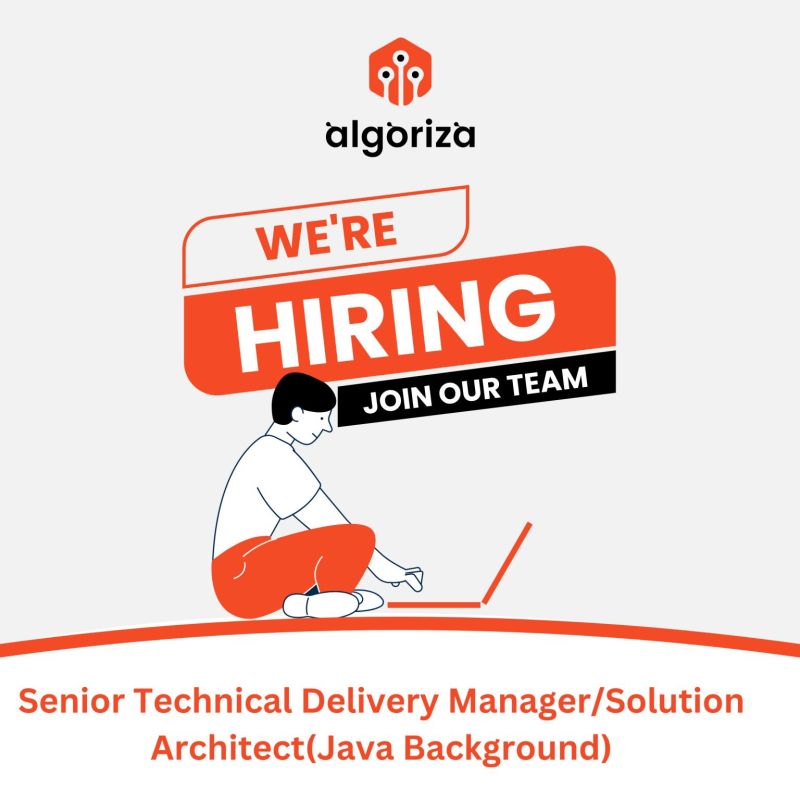 Algoriza on LinkedIn: Available Vacancy : Senior Technical Delivery ... Algoriza on LinkedIn: Available Vacancy : Senior Technical Delivery ...