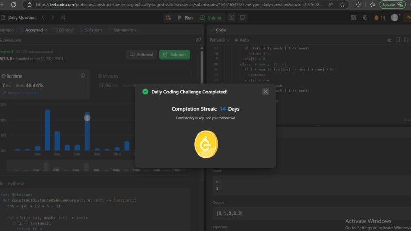 #drgviswanathan #leetcode #codingstreak #100daysofcode | Neha R #drgviswanathan #leetcode #codingstreak #100daysofcode | Neha R