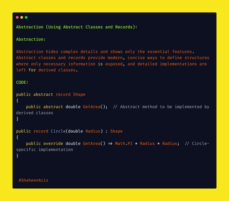 Shaheen Aziz on LinkedIn: #abstraction #oop #objectorientedprogramming ... Shaheen Aziz on LinkedIn: #abstraction #oop #objectorientedprogramming ...