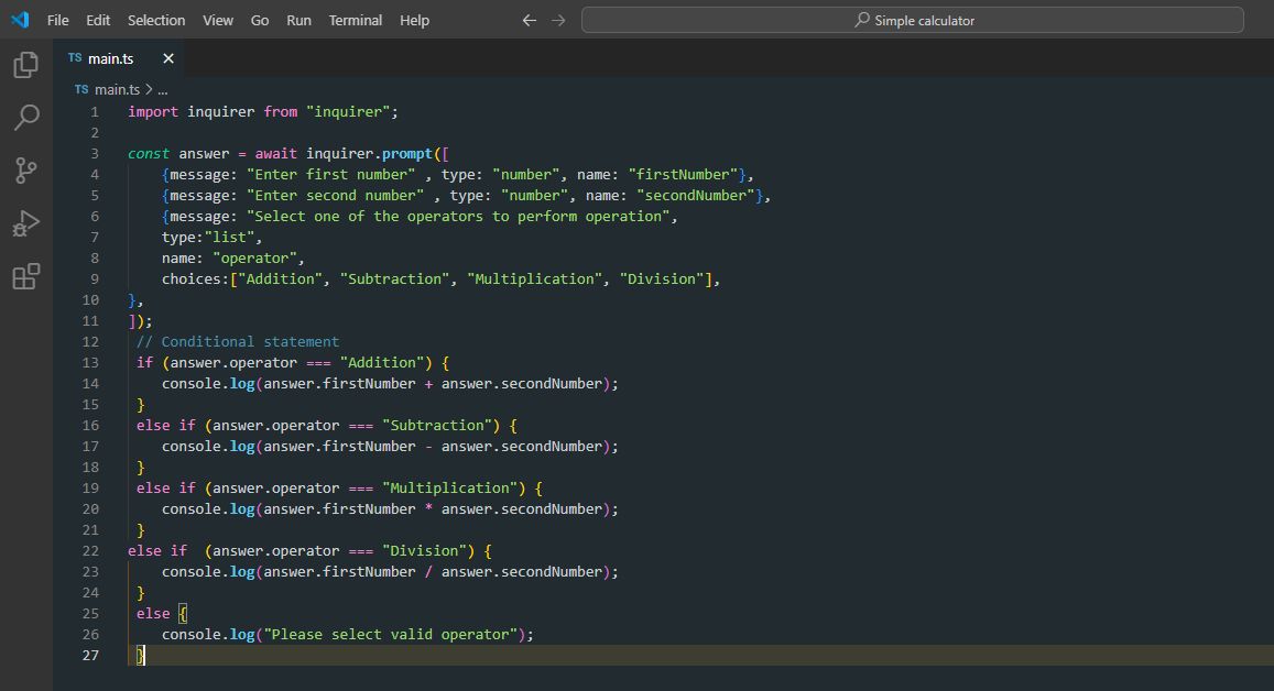 I created my new project I created my new project