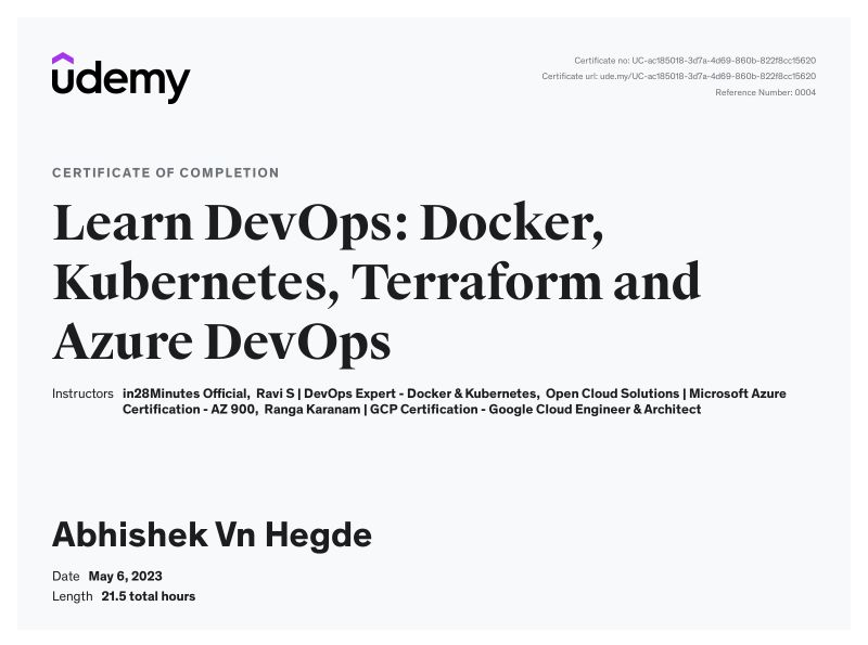 Abhishek Hegde on LinkedIn: #devops #docker #kubernetes #terraform # ... Abhishek Hegde on LinkedIn: #devops #docker #kubernetes #terraform # ...