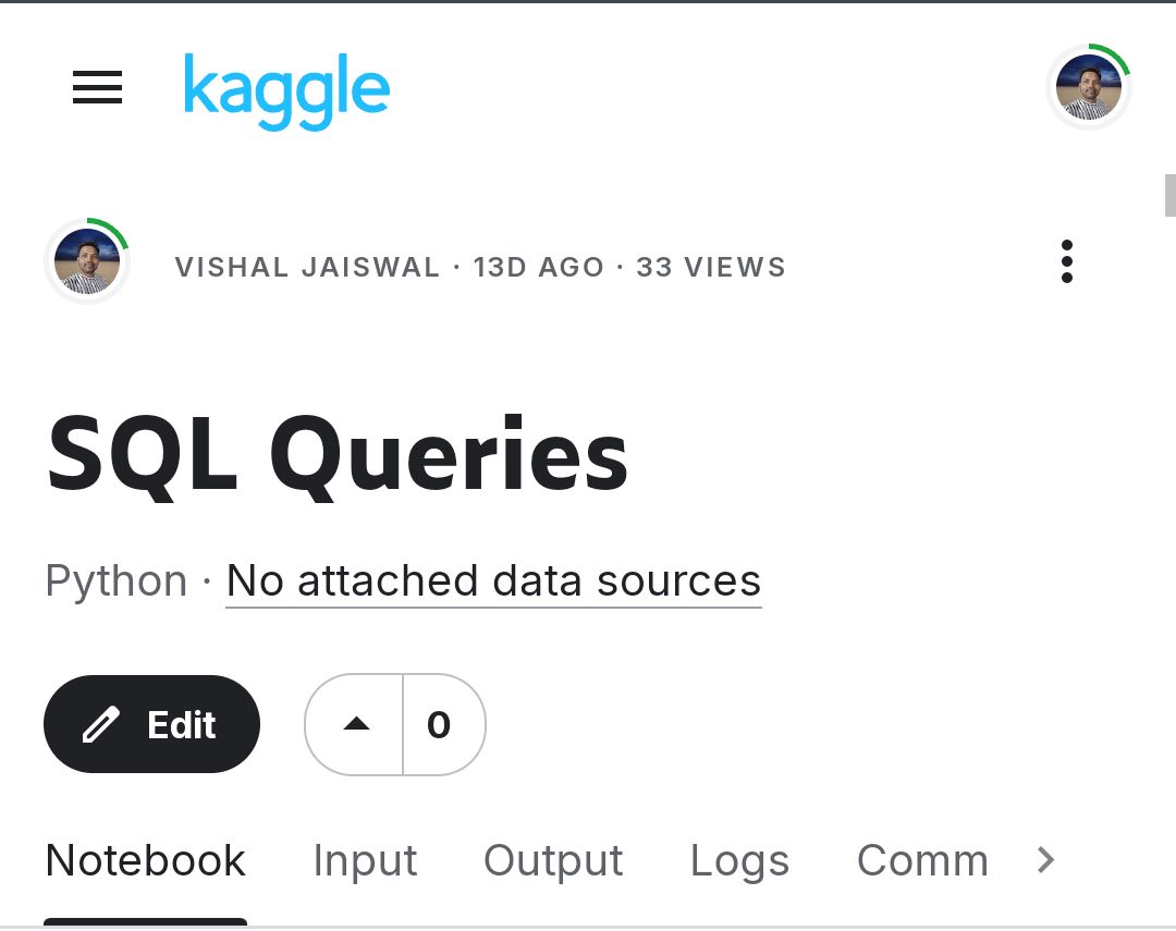 Vishal Jaiswal on LinkedIn: #sql #kaggle #dataanalysis #cloudyml Vishal Jaiswal on LinkedIn: #sql #kaggle #dataanalysis #cloudyml