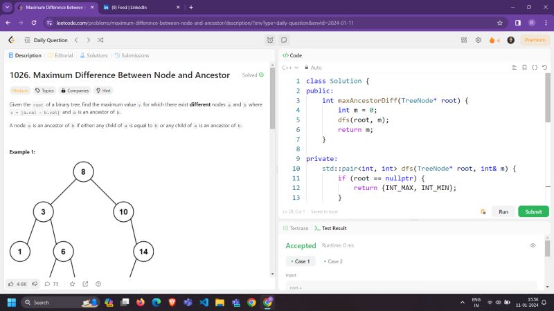 Day 87 of 100daysofcode challenge: Node vs Ancestor | Rohit Kumar Sahu ... Day 87 of 100daysofcode challenge: Node vs Ancestor | Rohit Kumar Sahu ...