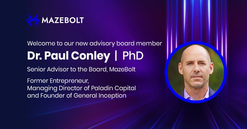 MazeBolt on LinkedIn: MazeBolt is excited to welcome Dr. Paul Conley Ph ... MazeBolt on LinkedIn: MazeBolt is excited to welcome Dr. Paul Conley Ph ...