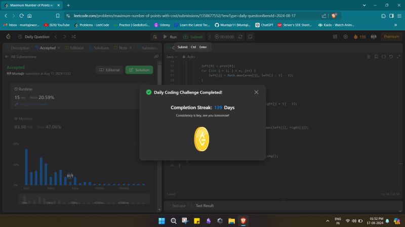 Munta Jir on LinkedIn: ☑️ LeetCode POTD : 1937. Maximum Number of ... Munta Jir on LinkedIn: ☑️ LeetCode POTD : 1937. Maximum Number of ...
