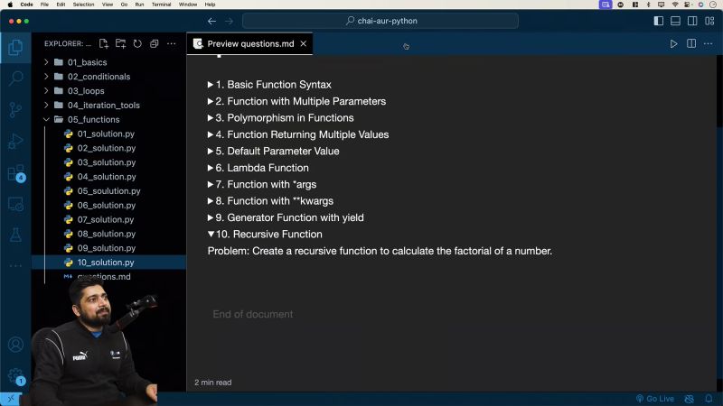 Python course by Hitesh Choudhary | Harsh Seth posted on the topic ... Python course by Hitesh Choudhary | Harsh Seth posted on the topic ...