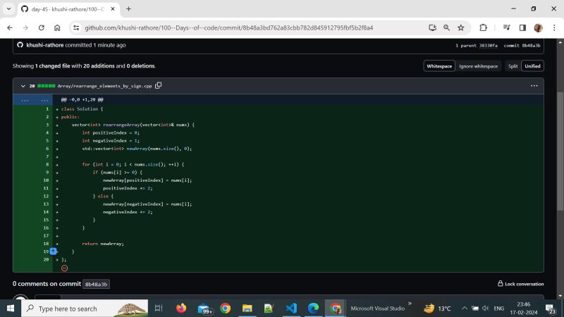 Khushi Rathore on LinkedIn: #100daysofcode #codingchallenge #algorithm ... Khushi Rathore on LinkedIn: #100daysofcode #codingchallenge #algorithm ...