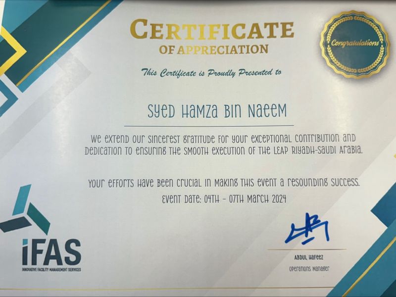 #leap2024 | SYED HAMZA BIN NAEEM #leap2024 | SYED HAMZA BIN NAEEM