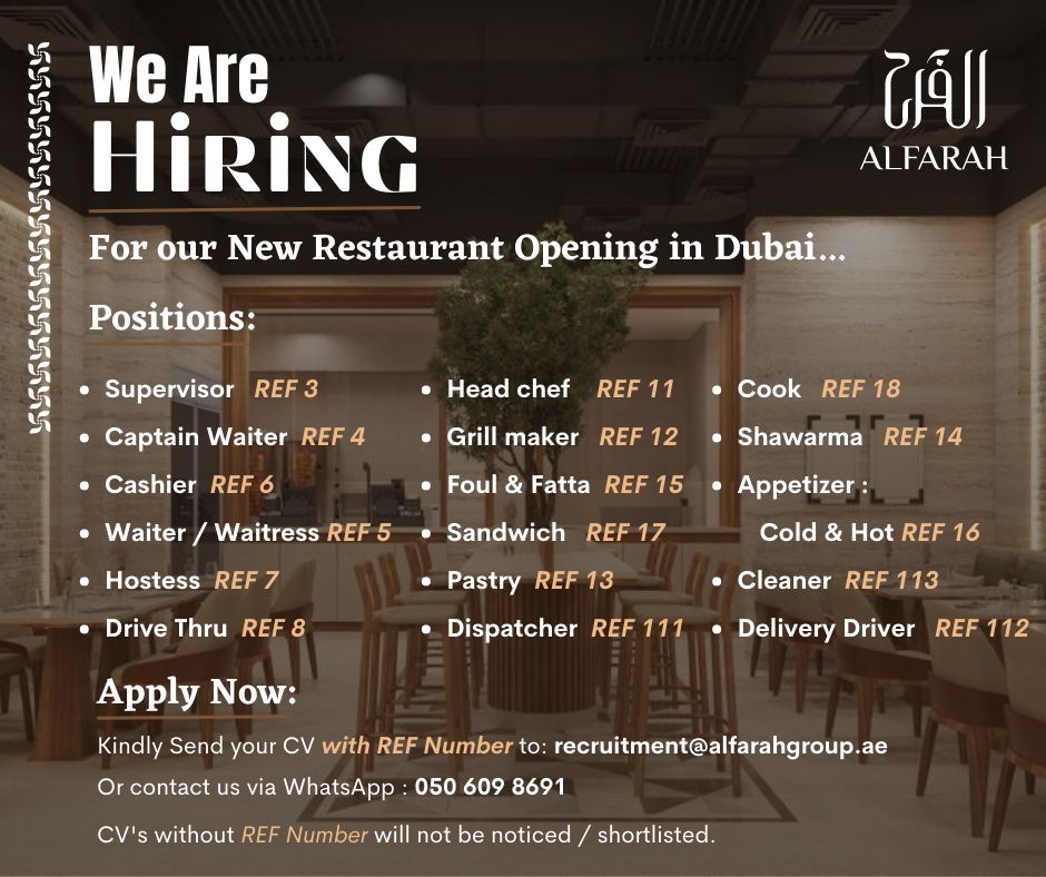 #opportunity #work #job #restaurant | Hossam Ghanem #opportunity #work #job #restaurant | Hossam Ghanem