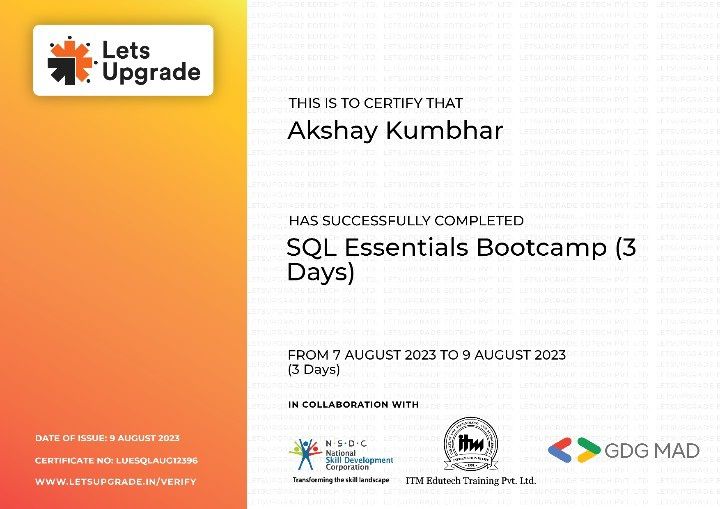 Akshay Satish Kumbhar on LinkedIn: #letsupgrade #coding # ... Akshay Satish Kumbhar on LinkedIn: #letsupgrade #coding # ...
