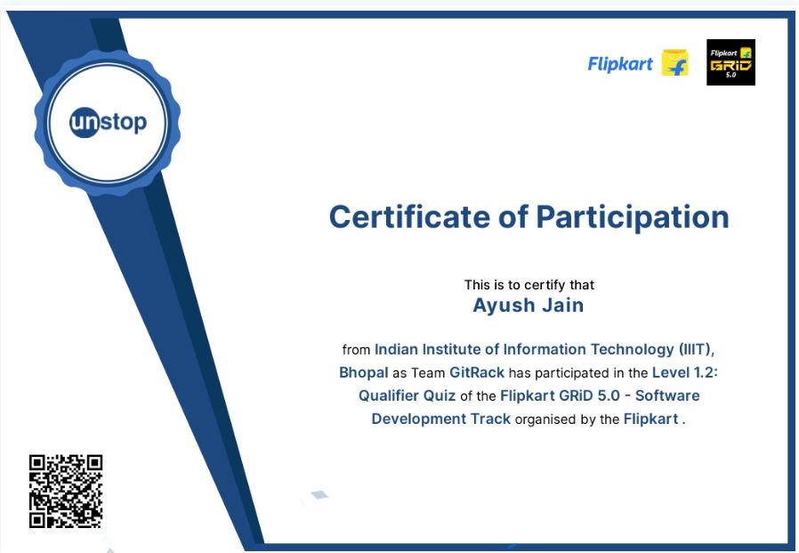 Ayush Jain on LinkedIn: #flipkartgrid #teamwork #coding #learningandgrowing Ayush Jain on LinkedIn: #flipkartgrid #teamwork #coding #learningandgrowing