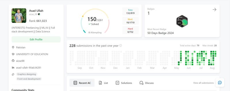 Asad Ullah on LinkedIn: #leetcode #150problems #coding_journey # ... Asad Ullah on LinkedIn: #leetcode #150problems #coding_journey # ...