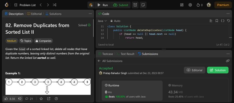Pratap Bahadur Singh on LinkedIn: #100daysofcode #vitbhopal #leetcode # ... Pratap Bahadur Singh on LinkedIn: #100daysofcode #vitbhopal #leetcode # ...