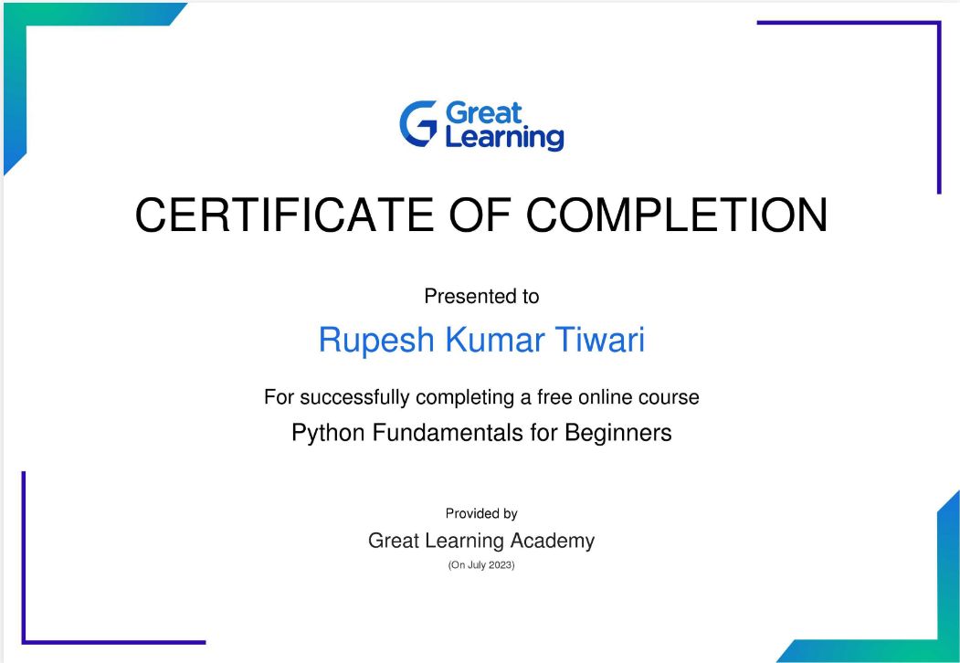 Rupesh Kumar Tiwari on LinkedIn: #learning #python Rupesh Kumar Tiwari on LinkedIn: #learning #python
