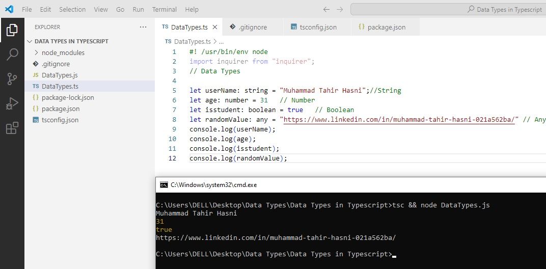 Data Types in Typescript npm = npm i data-types-in-typescript git repo ... Data Types in Typescript npm = npm i data-types-in-typescript git repo ...