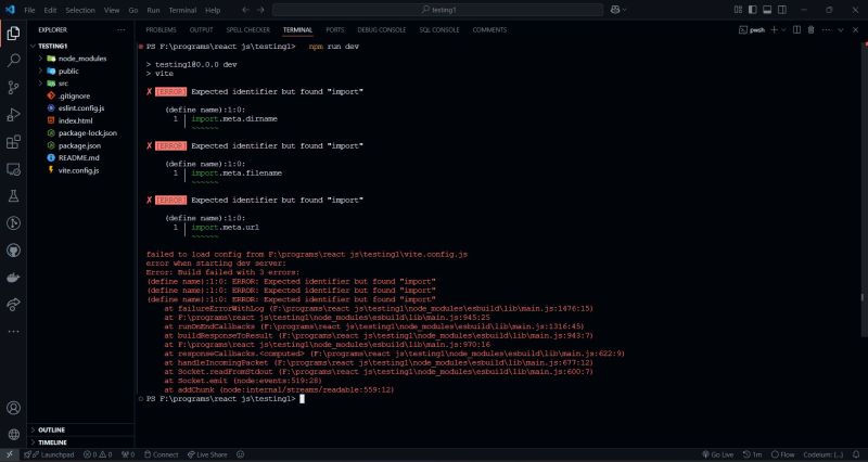 janhavi ganorkar on LinkedIn: Trying to set up Vite with React: npm ... janhavi ganorkar on LinkedIn: Trying to set up Vite with React: npm ...