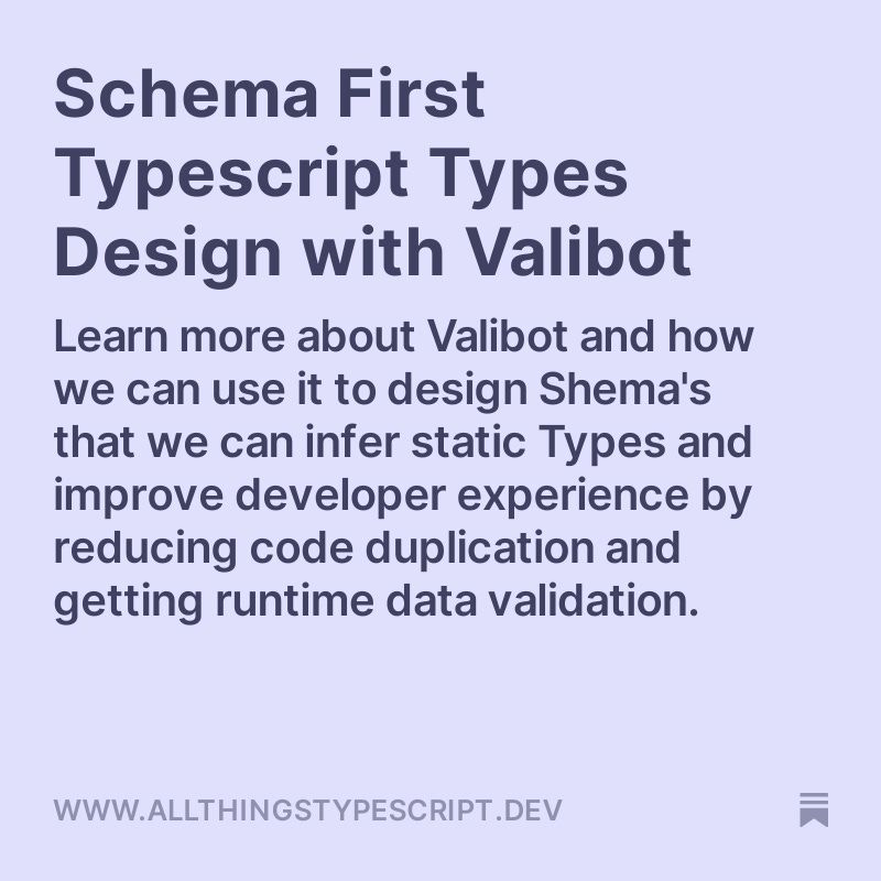 Wycliffe Maina on LinkedIn: Schema First Typescript Types Design with ... Wycliffe Maina on LinkedIn: Schema First Typescript Types Design with ...