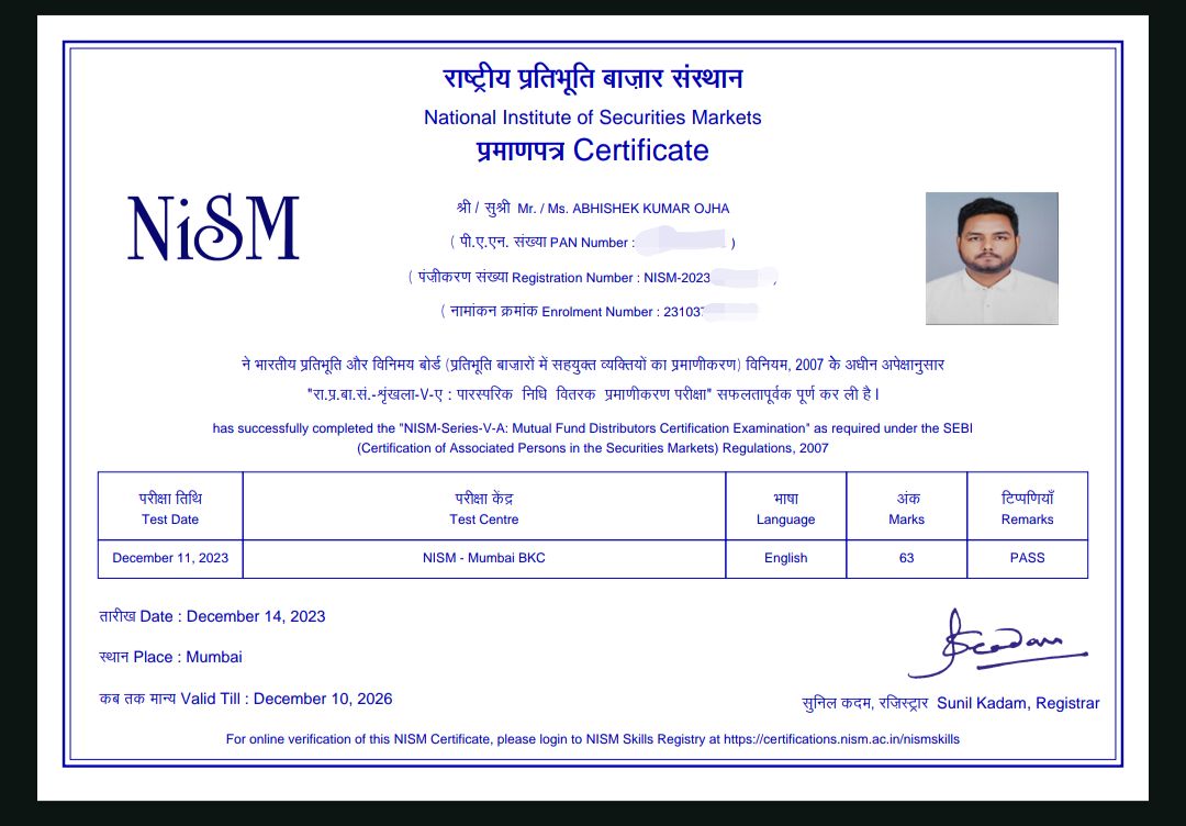 Abhishek Ojha on LinkedIn: #nism #mutualfunds #sebi #financialeducation ... Abhishek Ojha on LinkedIn: #nism #mutualfunds #sebi #financialeducation ...