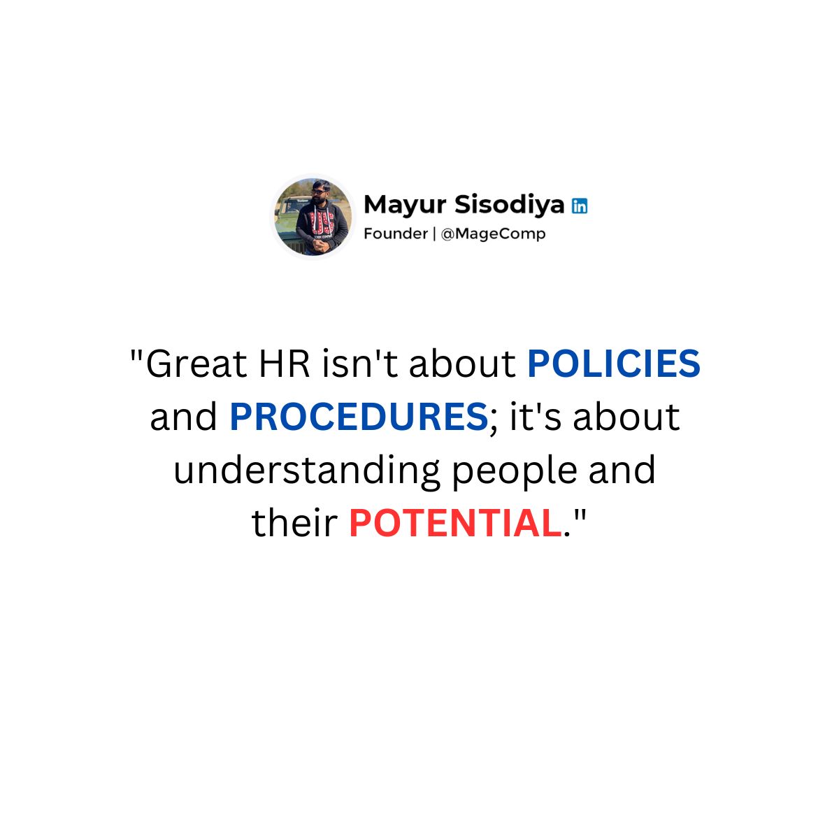 Mayur Sisodiya on LinkedIn: #hrmagic Mayur Sisodiya on LinkedIn: #hrmagic
