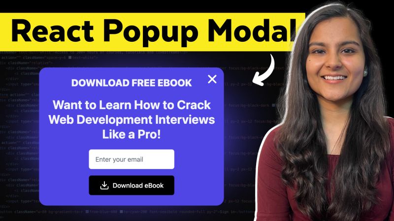 How to create a Popup Modal in React JS | Etisha Garg posted on the ... How to create a Popup Modal in React JS | Etisha Garg posted on the ...