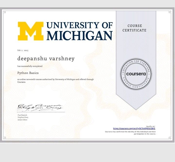Deepanshu Varshney on LinkedIn: #certificate #certification # ... Deepanshu Varshney on LinkedIn: #certificate #certification # ...