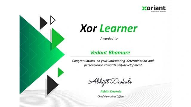 Vedant Bhamare on LinkedIn: Thank You Xoriant Grateful for the ... Vedant Bhamare on LinkedIn: Thank You Xoriant Grateful for the ...