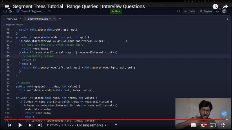 Completed Segment Tree video for #leetcodechallenge | Mahesh Tamatta ... Completed Segment Tree video for #leetcodechallenge | Mahesh Tamatta ...