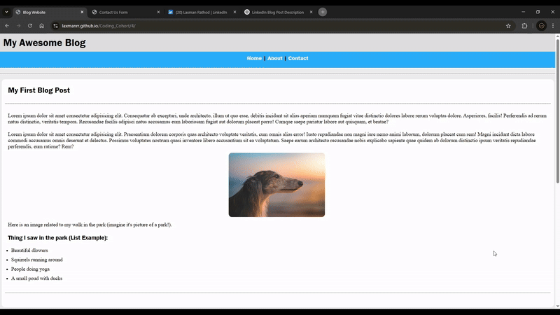 3. Styled Blog Website with CSS π¨ Excited to Share My Latest Web ... 3. Styled Blog Website with CSS π¨ Excited to Share My Latest Web ...
