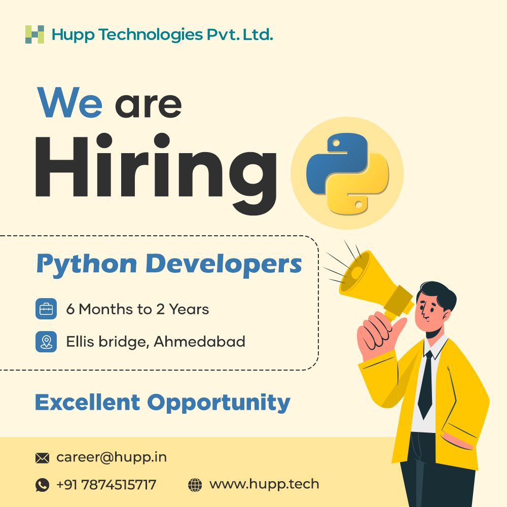Harshali Patil on LinkedIn: #hiring #pythondeveloper #greatplacetowork ... Harshali Patil on LinkedIn: #hiring #pythondeveloper #greatplacetowork ...