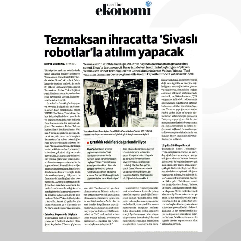 Tezmaksan Robot Technologies on LinkedIn: #tezmaksan # ... Tezmaksan Robot Technologies on LinkedIn: #tezmaksan # ...