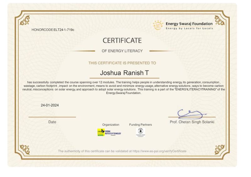 Joshua Ranish T on LinkedIn: #energyliteracy #sustainability #greenfuture Joshua Ranish T on LinkedIn: #energyliteracy #sustainability #greenfuture