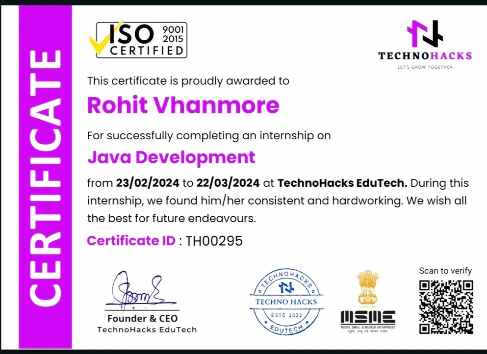 rohit vhanmore on LinkedIn: #java #javadevelopment #javaprogramming # ... rohit vhanmore on LinkedIn: #java #javadevelopment #javaprogramming # ...