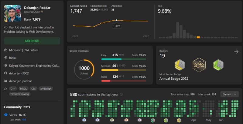 Debanjan Poddar on LinkedIn: #leetcode #coding #consistency #dsa # ... Debanjan Poddar on LinkedIn: #leetcode #coding #consistency #dsa # ...