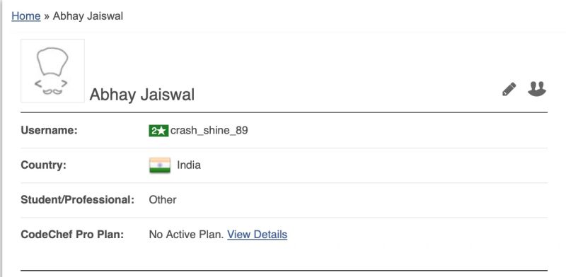 Abhay Jaiswal on LinkedIn: #codechef #competitiveprogramming # ... Abhay Jaiswal on LinkedIn: #codechef #competitiveprogramming # ...