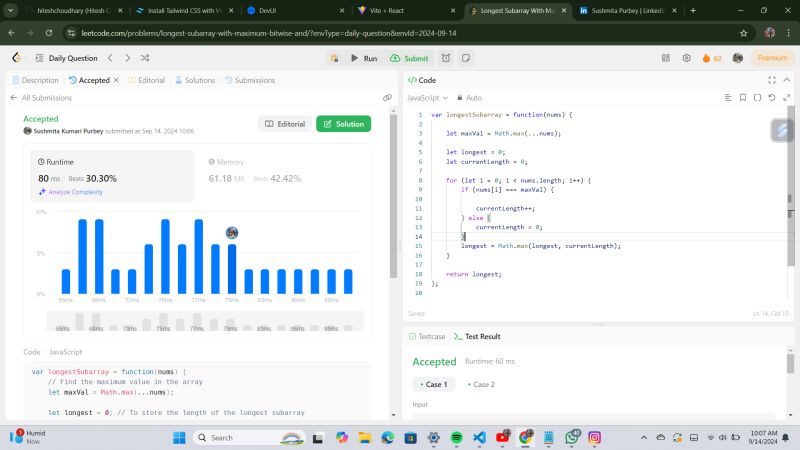 Sushmita Purbey on LinkedIn: #leetcode #100daysofcode #javascript # ... Sushmita Purbey on LinkedIn: #leetcode #100daysofcode #javascript # ...