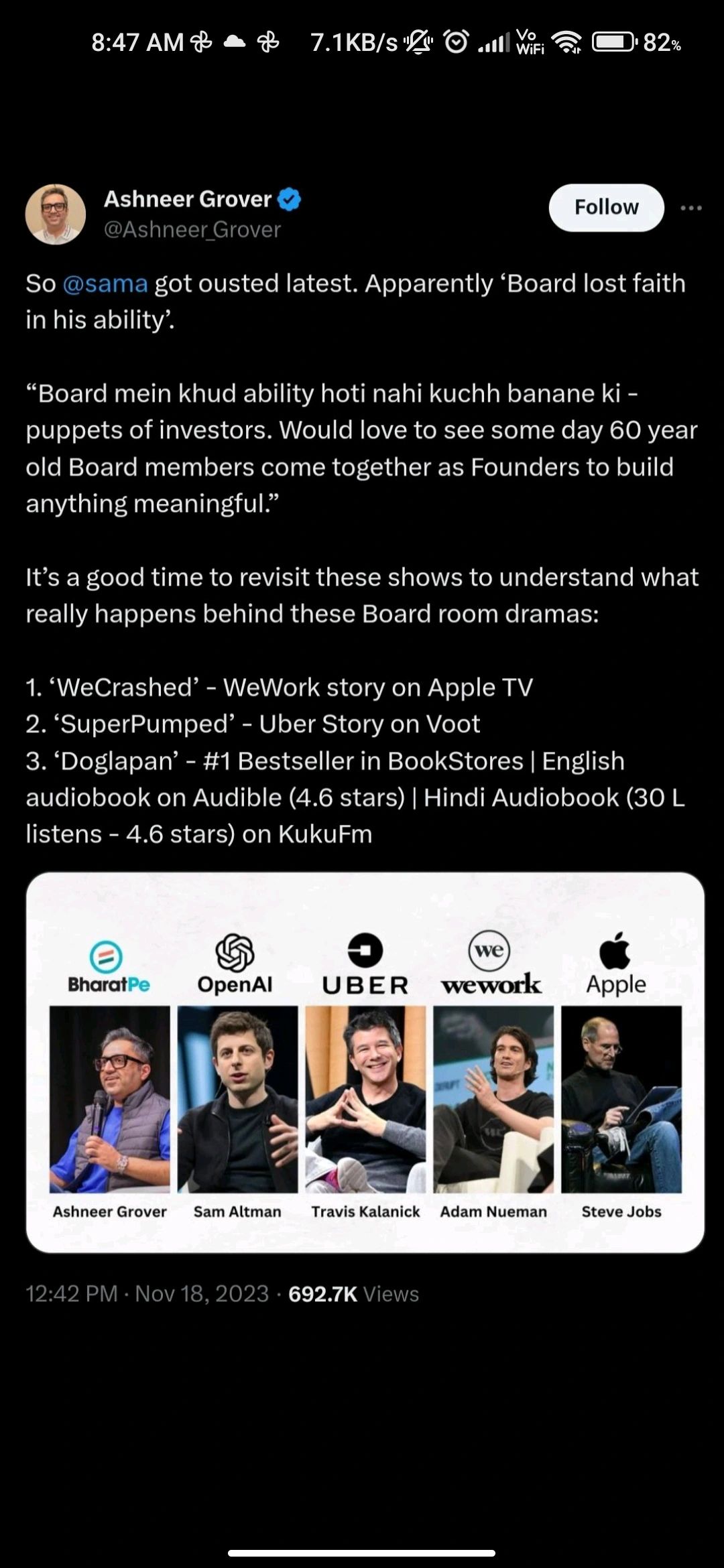 Shivansh Pathak on LinkedIn: So Ashneer Grover Posted this tweet What's ... Shivansh Pathak on LinkedIn: So Ashneer Grover Posted this tweet What's ...