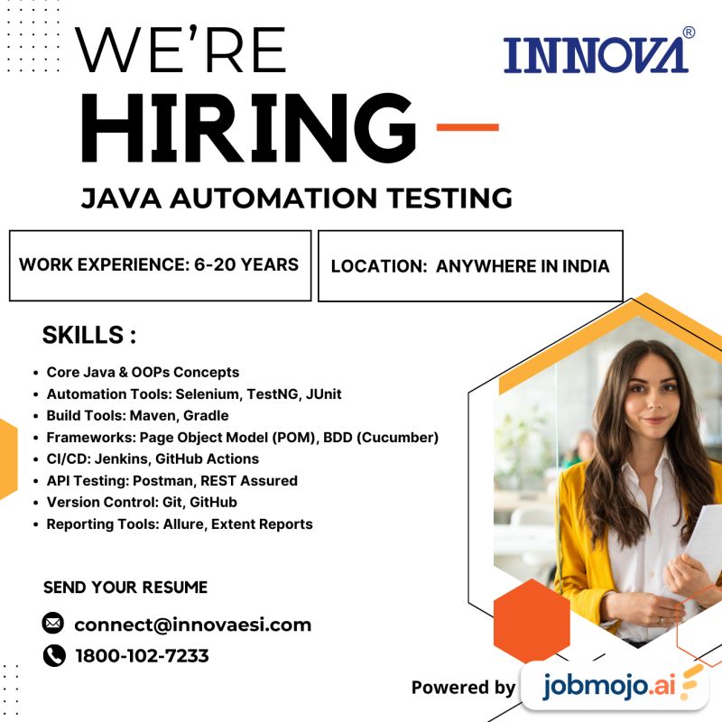#wearehiring #automationtesting #javatesting #selenium #testautomation ... #wearehiring #automationtesting #javatesting #selenium #testautomation ...