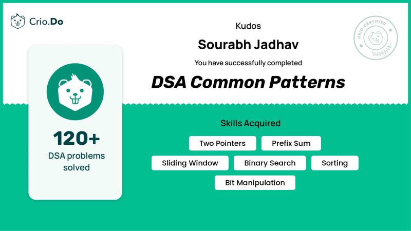Sourabh Jadhav on LinkedIn: #learnbydoing #criodo #softwaredevelopment ... Sourabh Jadhav on LinkedIn: #learnbydoing #criodo #softwaredevelopment ...