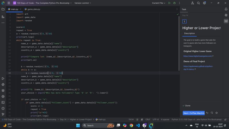 Hunar Jindal on LinkedIn: #100daysofcode #python #coding #project ... Hunar Jindal on LinkedIn: #100daysofcode #python #coding #project ...