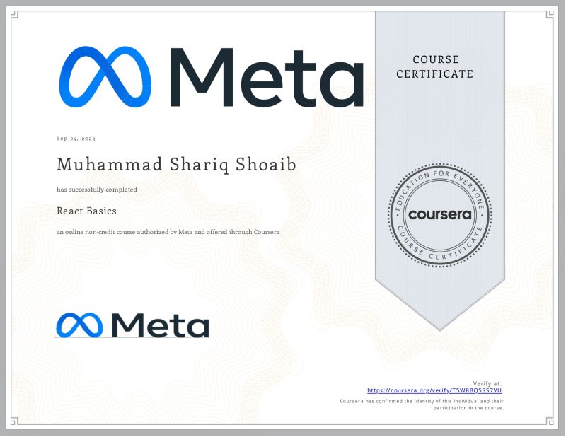 Muhammad Shariq Shoaib on LinkedIn: #reactbasics #learningjourney # ... Muhammad Shariq Shoaib on LinkedIn: #reactbasics #learningjourney # ...